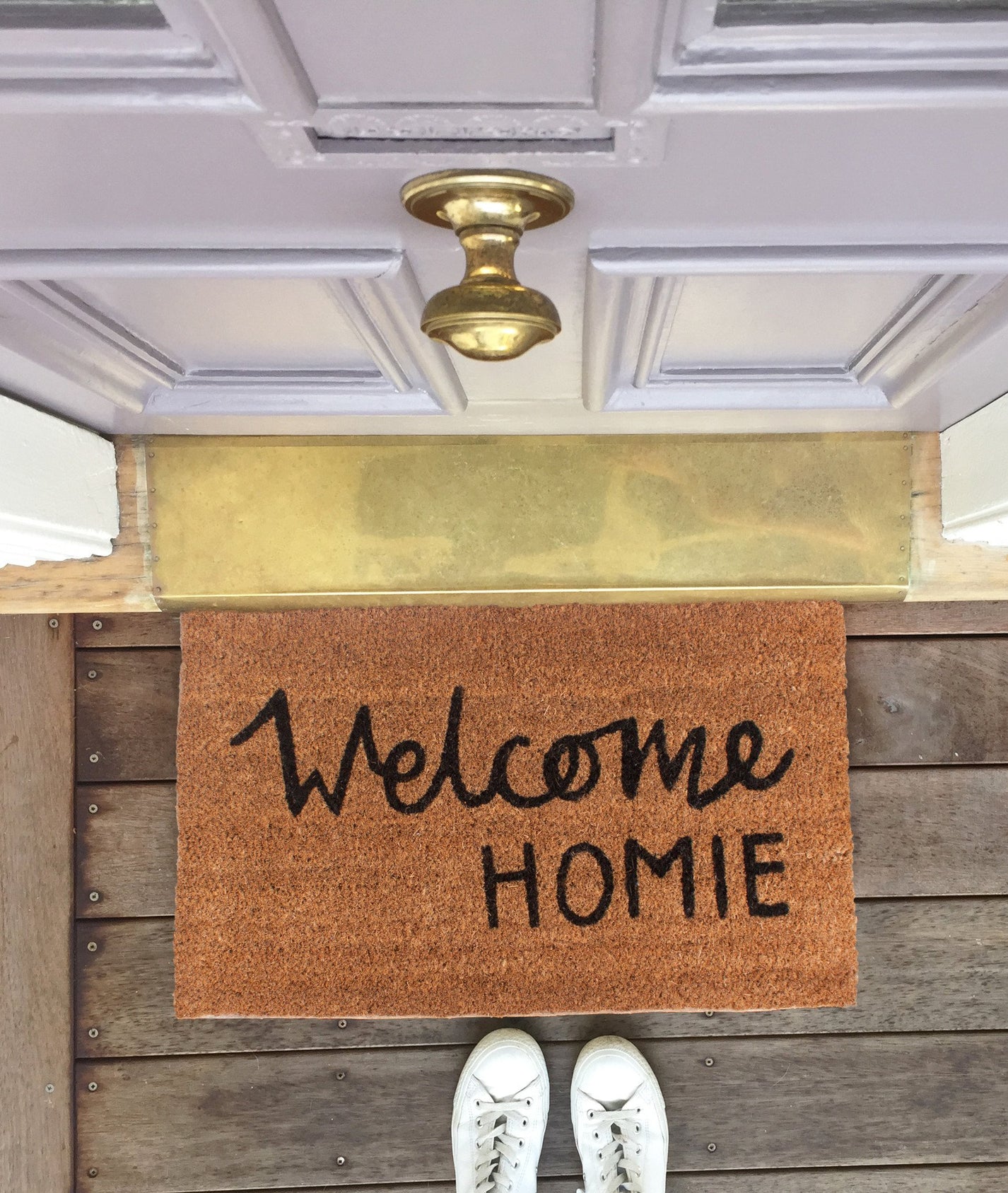 Welcome Homie home Doormat made from recycled and sustainable materials ...