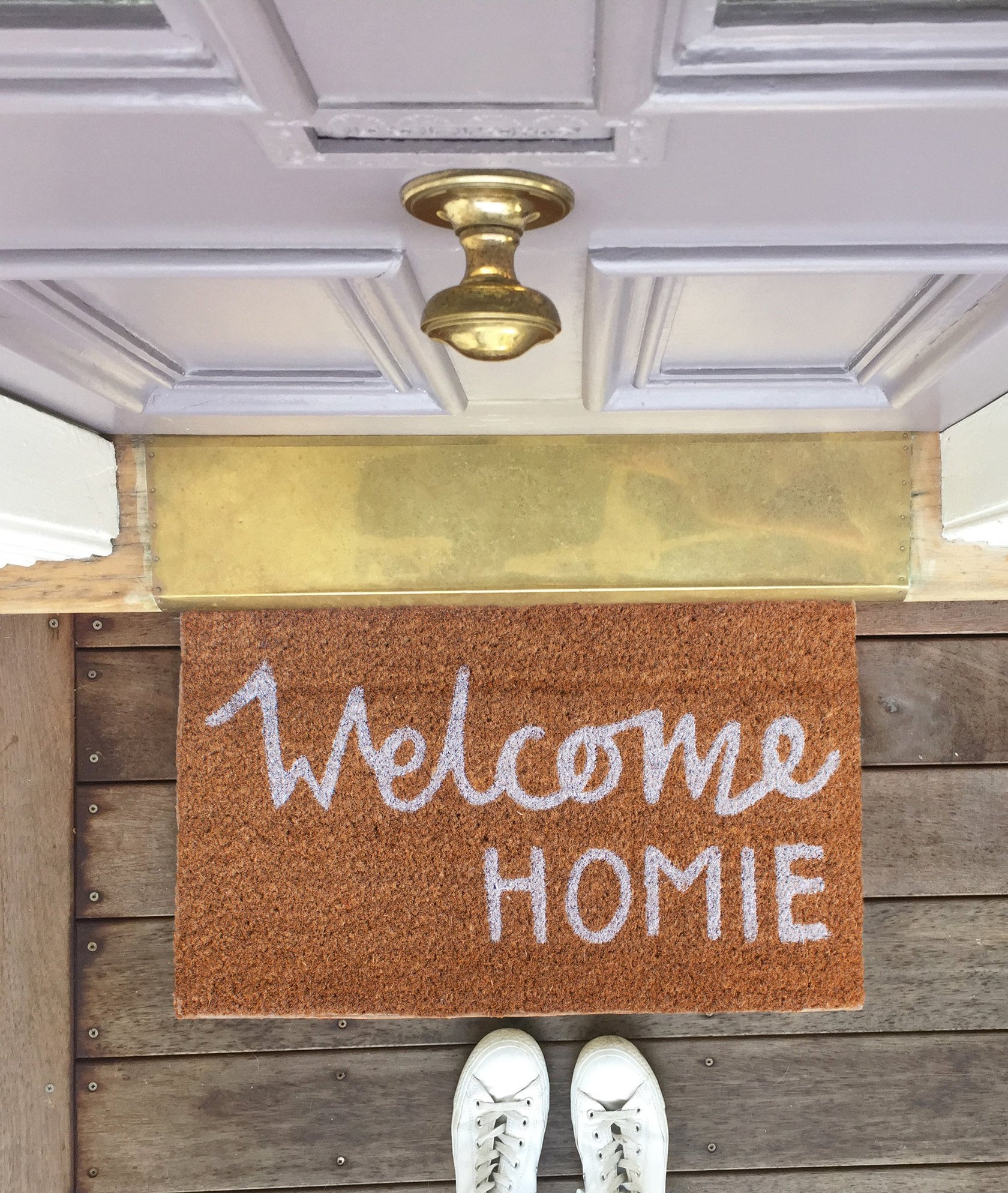 Welcome Homie home Doormat made from recycled and sustainable materials ...